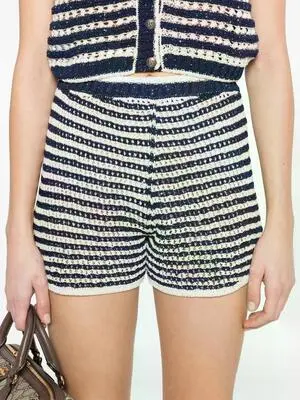 Palm Angels Striped Knit Shorts