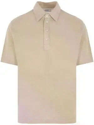 LARDINI Button-down Polo Shirt - Neutrals
