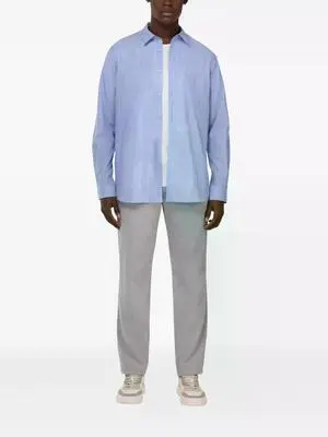 Boggi Milano Striped Poplin Shirt