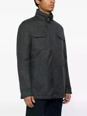 Canali Wool Shirt Jacket
