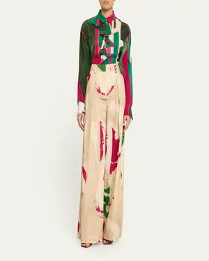 Ulla Johnson X Lee Krasner Mitchell Wide-leg Pants - Comet