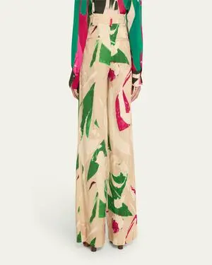 Ulla Johnson X Lee Krasner Mitchell Wide-leg Pants - Comet