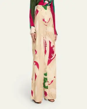 Ulla Johnson X Lee Krasner Mitchell Wide-leg Pants - Comet