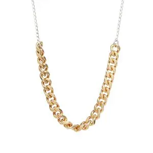 Dries Van Noten Split Chain Necklace - Old Brass