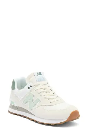 NEW BALANCE 574 Lace-up Sneakers - Sea Salt/ New Spruce