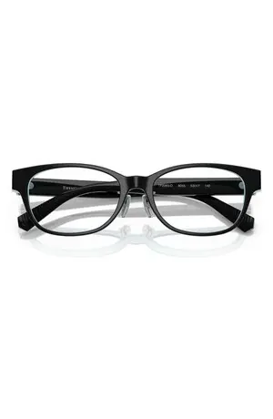 Tiffany & Co. 53mm Pillow Optical Eyeglasses - Black Blue