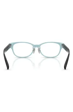 Tiffany & Co. 53mm Pillow Optical Eyeglasses - Black Blue