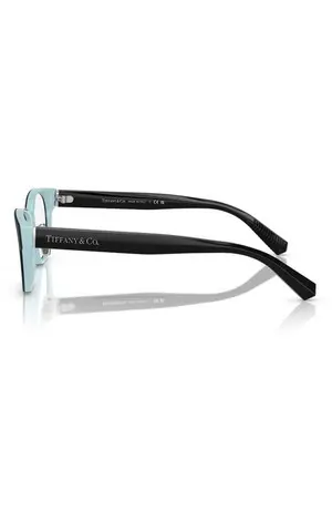 Tiffany & Co. 53mm Pillow Optical Eyeglasses - Black Blue