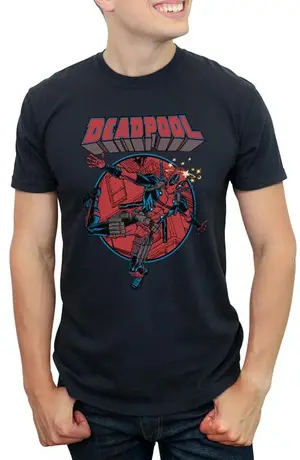 MARVEL Deadpool Falling Hero Graphic T-shirt