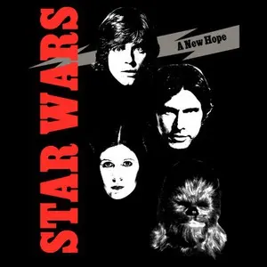 STAR WARS: A NEW HOPE Star Wars A New Hope Retro Faces Poster Graphic T-shirt