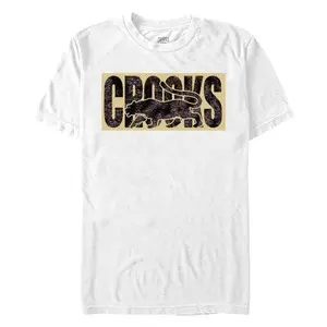 CROOKS & CASTLES Tiger Fur Print Short Sleeve Graphic T-shirt - White