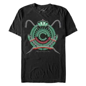 CROOKS & CASTLES Thomas Crown Inc. Green Coat Of Arms Short Sleeve Graphic T-shirt - Black