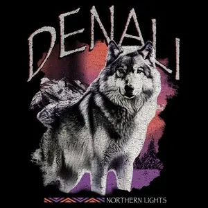 LOST GODS Denali Wolf Graphic T-shirt