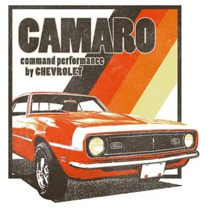 GENERAL MOTORS Camaro Command Performance Graphic T-shirt
