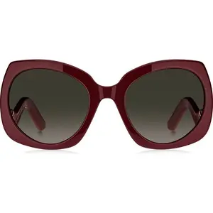 Marc Jacobs Marc Jacobs 57mm Butterfly Sunglasses Burgundy/ Brown Sf