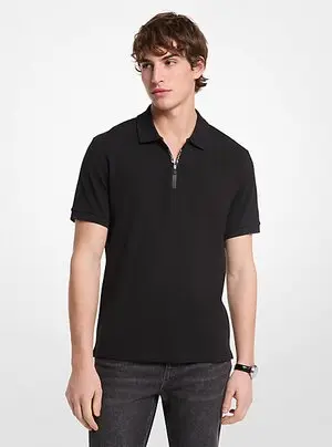 Michael Kors Zip Up Polos For Men