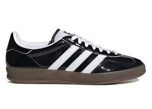 Adidas Adidas Gazelle Indoor Patent Leather Sneakers - Core Black/cloud White/core Black