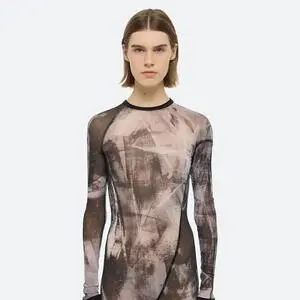 Helmut Lang Scribble Twisted Mini Dress