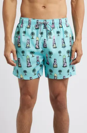 BOARDIES Island Elders Mid Length Swim Trunks