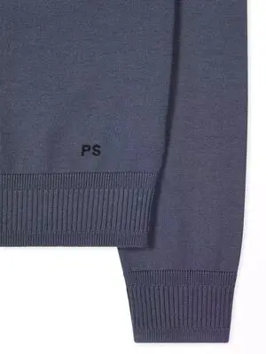 Paul Smith Half-zip Merino Wool Sweater - Blue