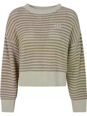 TWINSET Logo Striped Jumper