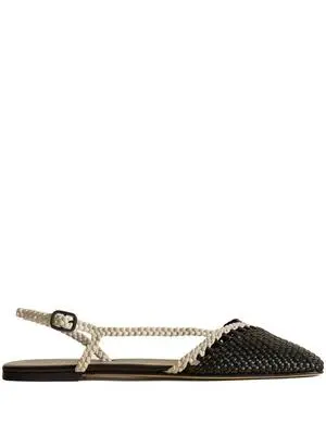 Hereu Petra Ballerina Flats - Black