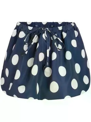 Patou Puffy Faille Mini Skirt