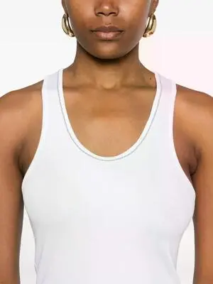 Peserico Beaded Trim-detail Tank Top