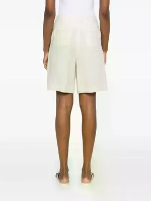 Peserico Pleated Linen Shorts