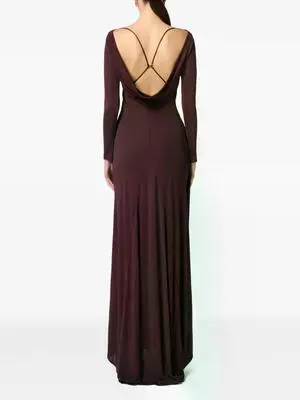 Elisabetta Franchi Draped Jersey Gown