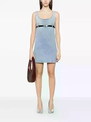 Coperni Belted Denim Mini Dress