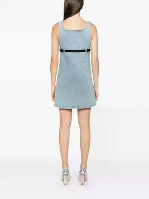 Coperni Belted Denim Mini Dress