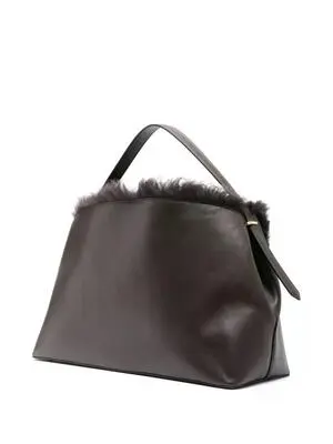 TOTEME Leather Shoulder Bag - Brown
