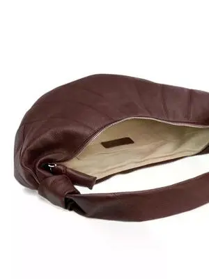 LEMAIRE Fortune Croissant Bag In Grained Leather - Brown
