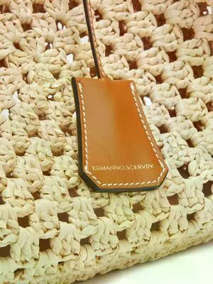 Ermanno Scervino Crochet Tote Bag