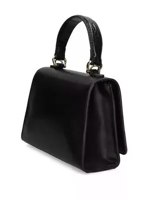 Moschino Foldover Top Handle Tote - Black