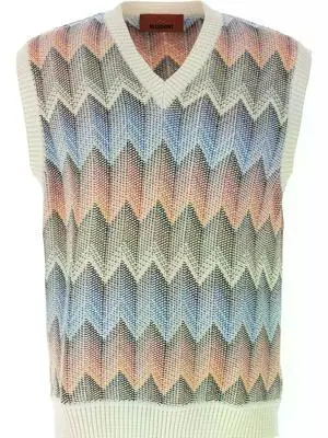 Missoni Chevron Vest - Sm9kf Multicolor