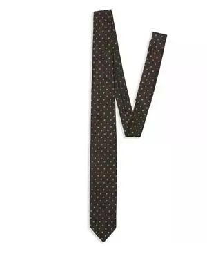 Dsquared2 Printed Silk Tie - Brown