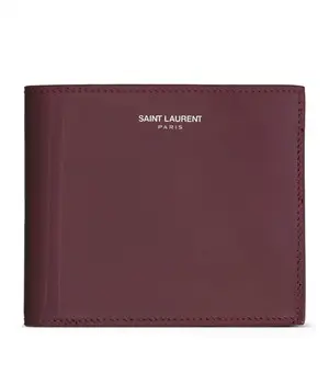 Saint Laurent Calfskin East/west Wallet - Pink