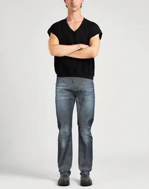 TAKESHY KUROSAWA Straight Leg Jeans With Stud Embellishments