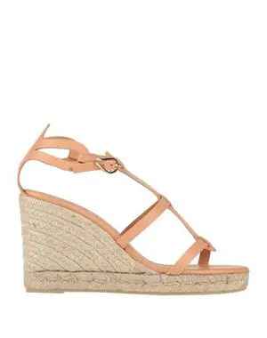 CastaÑer Leather Wedge Espadrilles