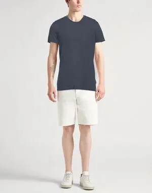 120% Lino T-shirt Size Linen - Blue