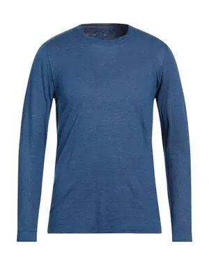 120% Lino T-shirt Size Linen - Blue