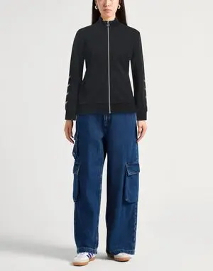 EA7 Organic Cotton Blend Sweatshirt - Black