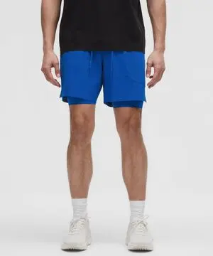 Lululemon License To Train Lined 7" Short Galactic Cobalt