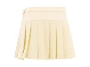 Palm Angels Pleated Track Skirt - White