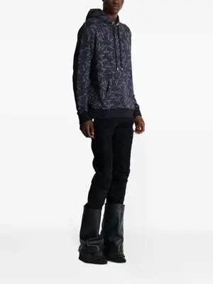 Balmain All-over Logo Print Hoodie