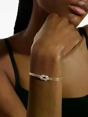 John Hardy 14k Yellow Love Knot Diamond Bracelet - Gold