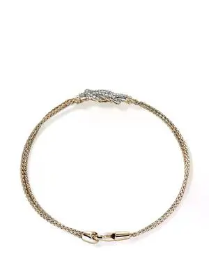 John Hardy 14k Yellow Love Knot Diamond Bracelet - Gold