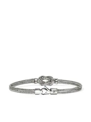 John Hardy Sterling Love Knot Diamond Bracelet
